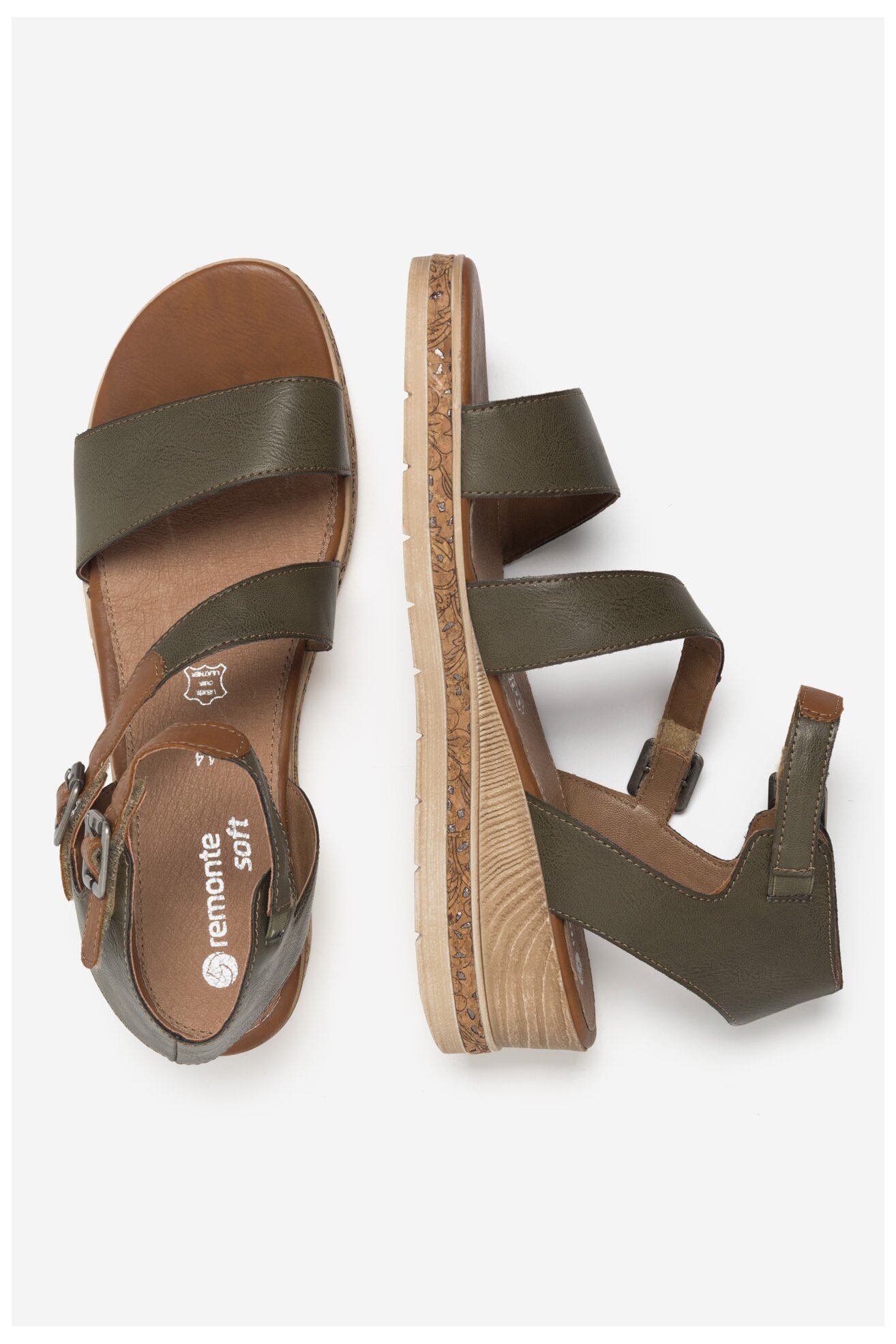 Sandały Remonte D3052-54 Zielony - CCC.eu