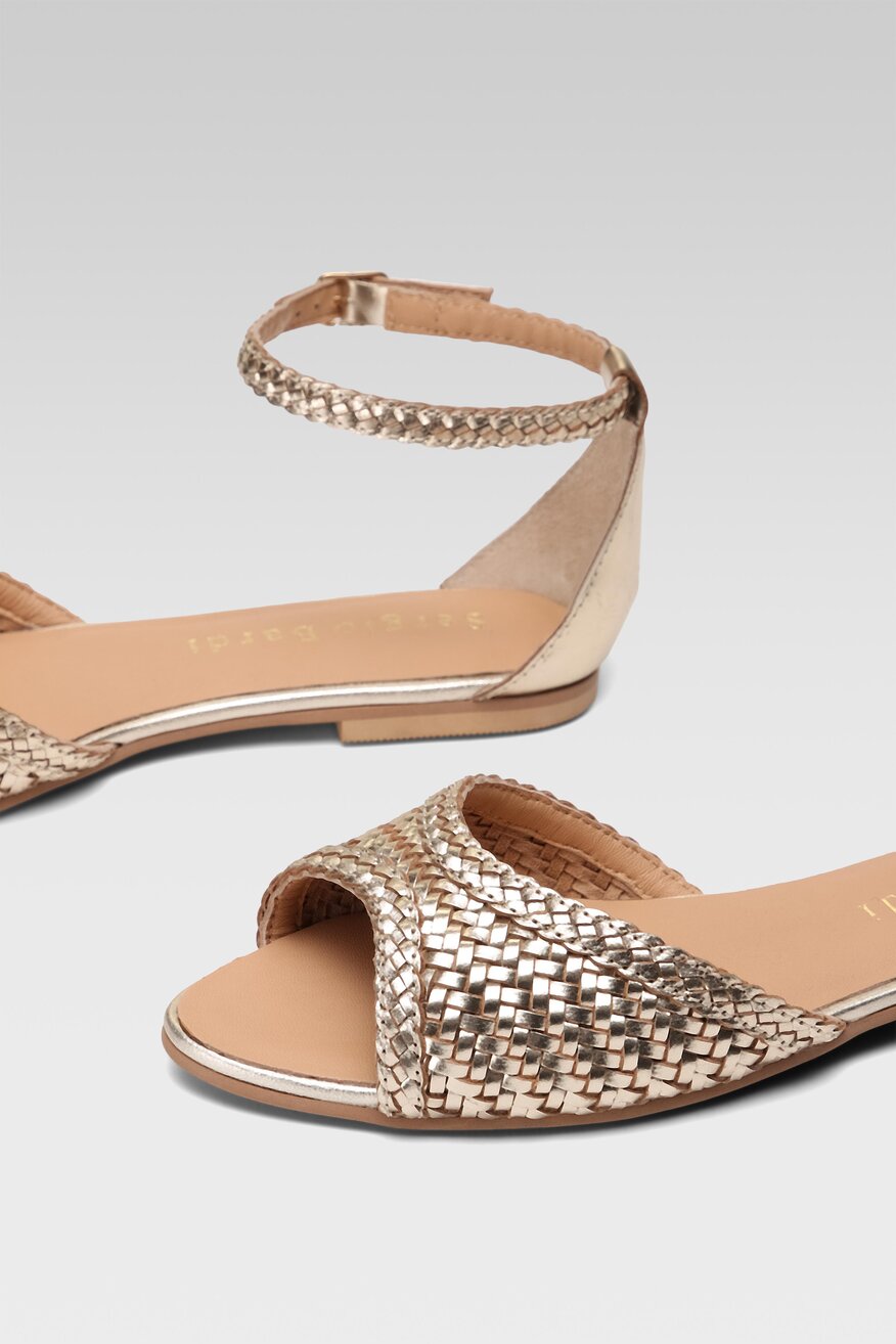 Sandały Sergio Bardi DELL-CHR-22-017-02SB Złoty - CCC.eu