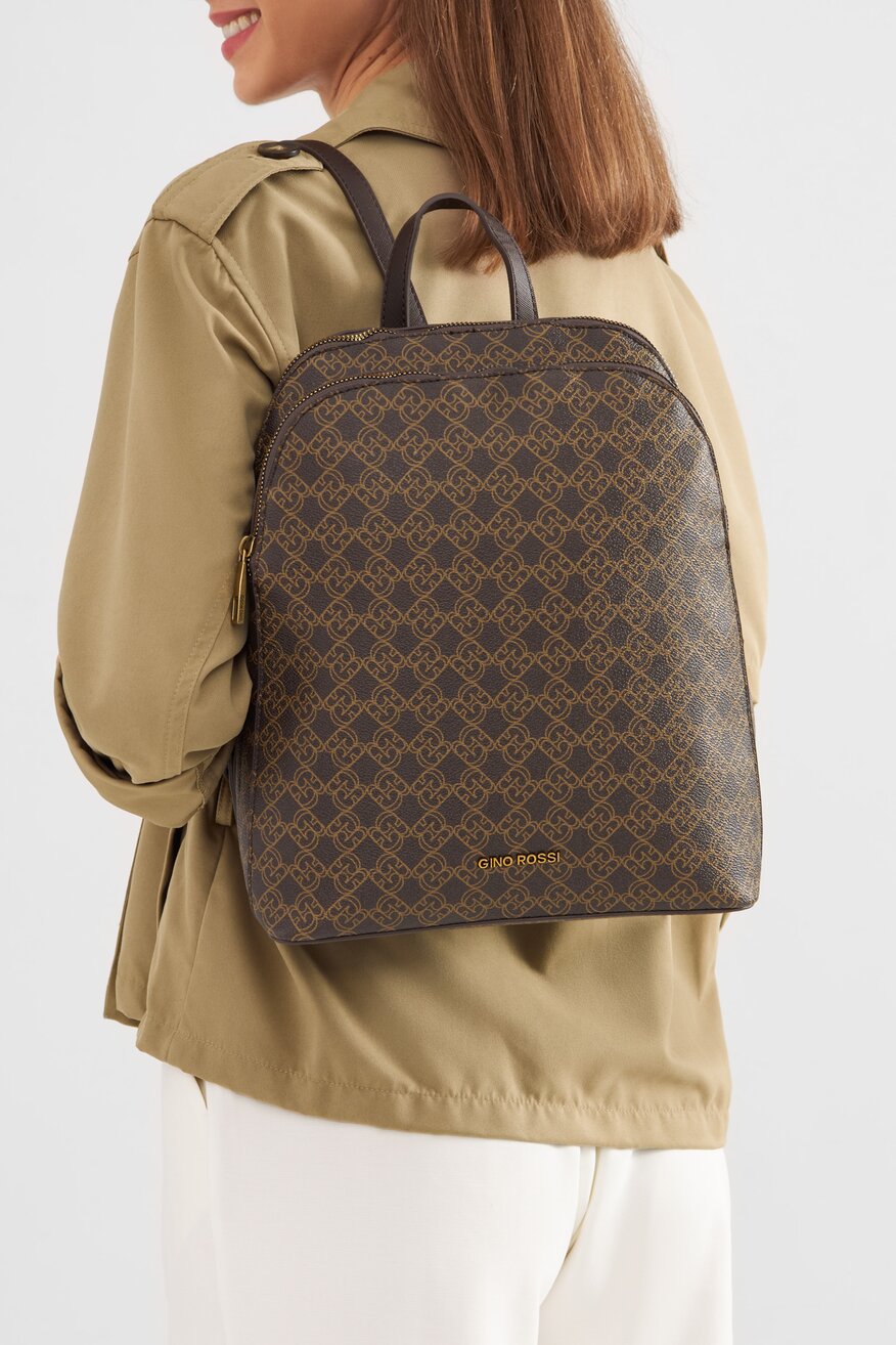 Plecak Gino Rossi TYLO-202 Brązowy ciemny - CCC.eu