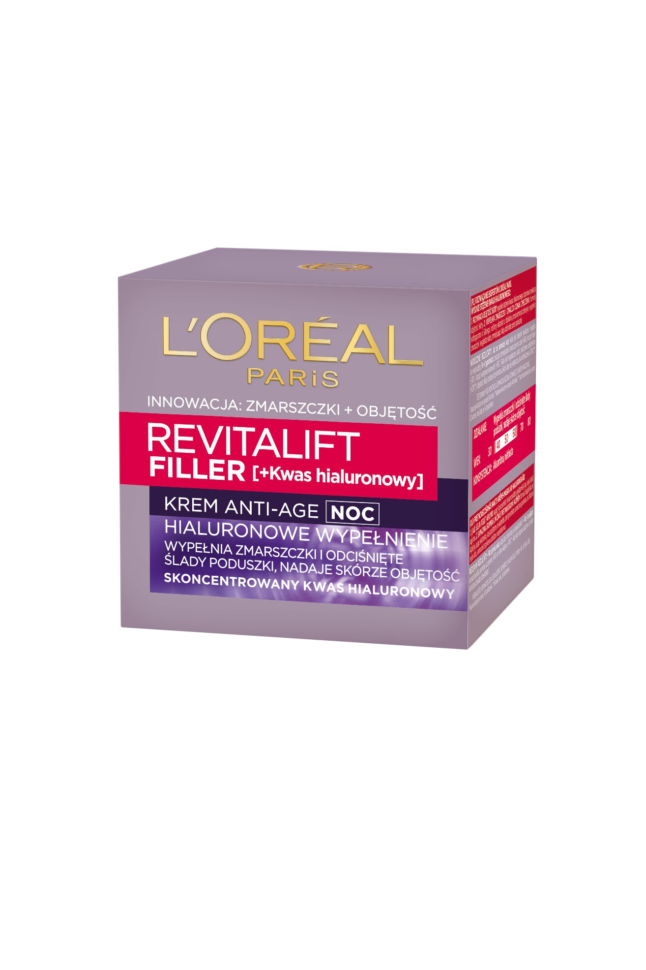 L'Oréal Paris Revitalift Filler Krem Anti-Age na noc Hialuronowe ...