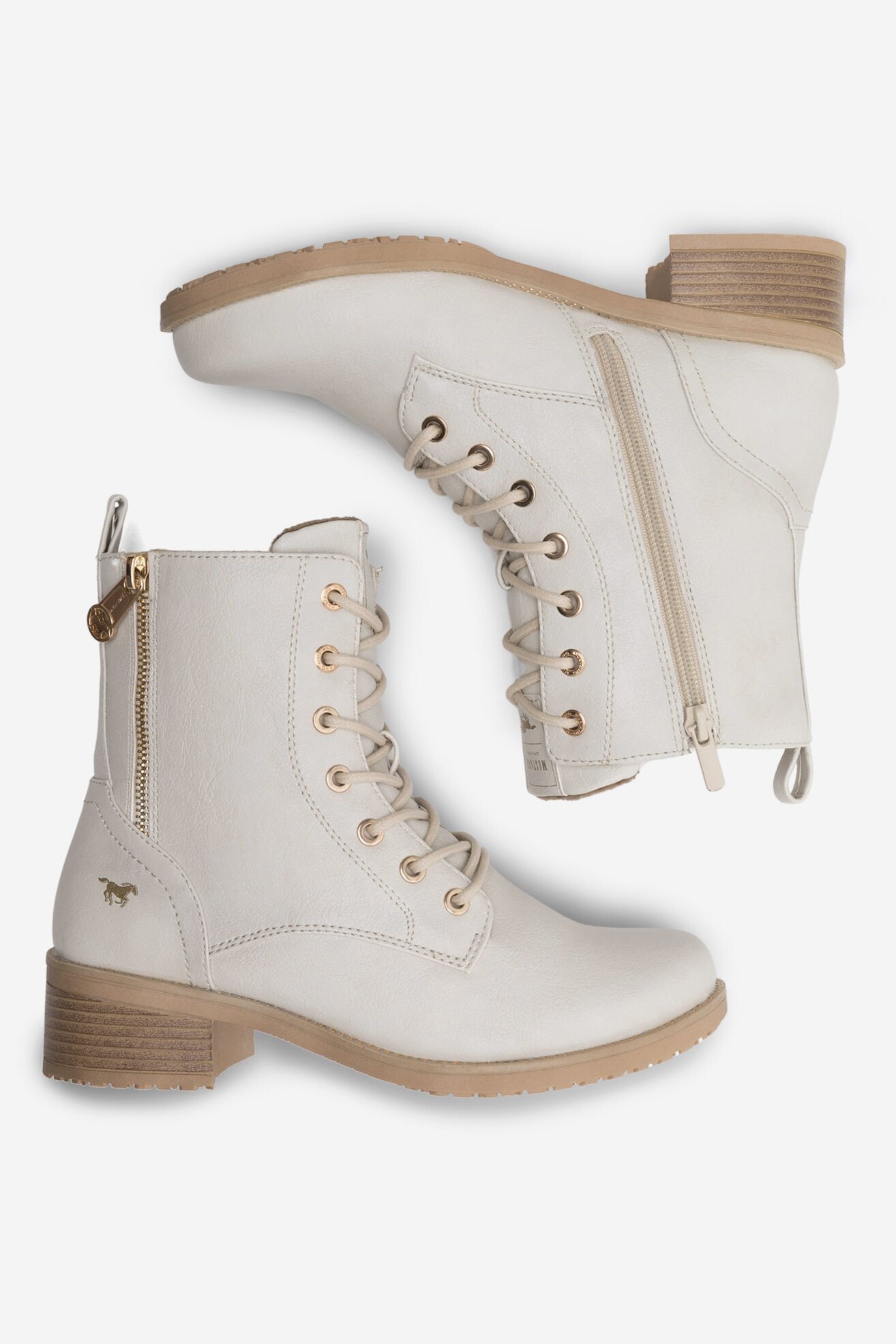 Trzewiki Mustang 1402-502 Biały - CCC.eu