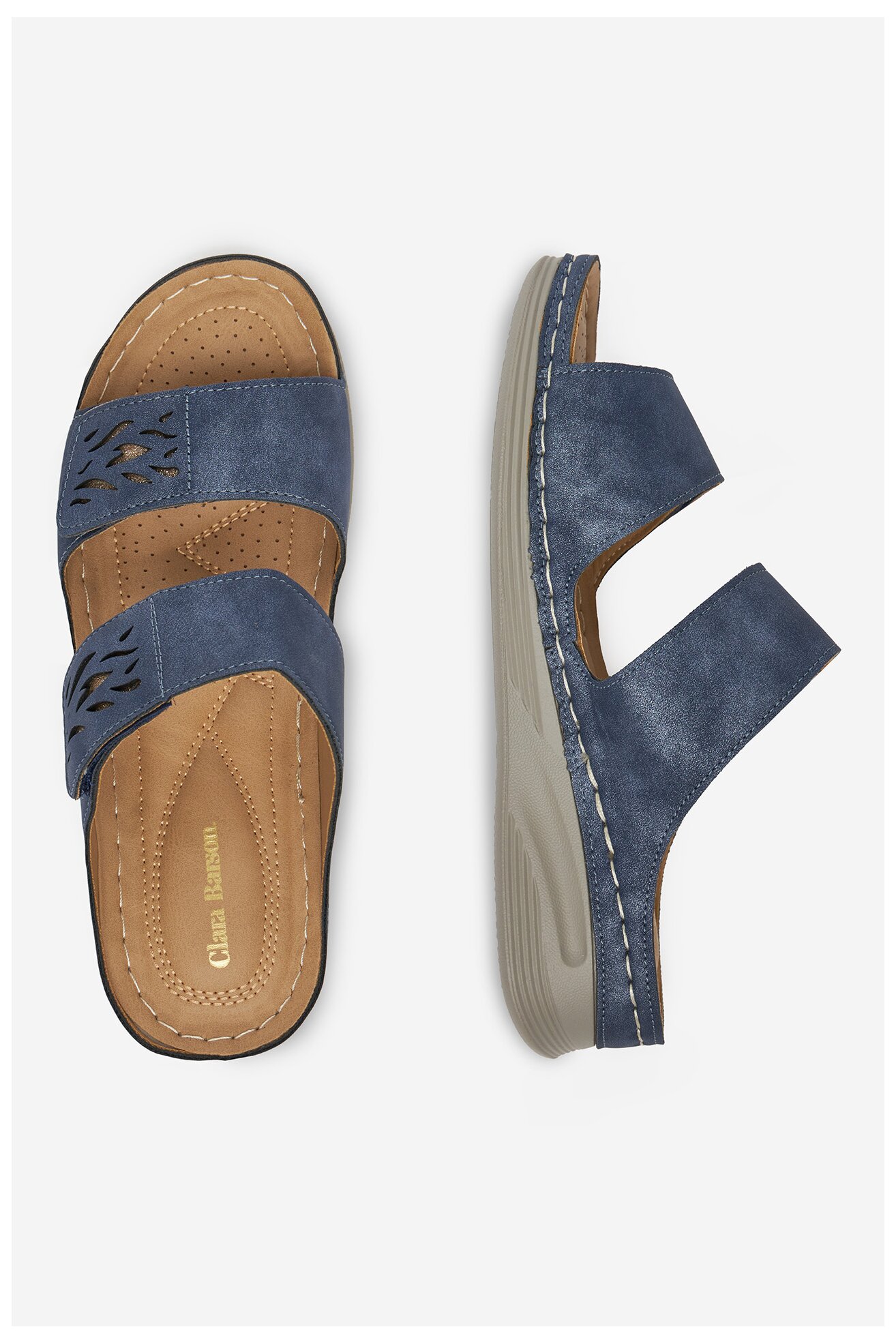 Klapki Clara Barson WYL05010-11 Niebieski - CCC.eu