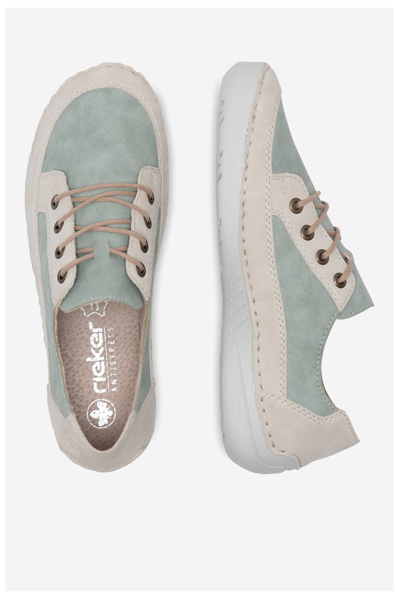 Półbuty Rieker 52515-52 Zielony - CCC.eu