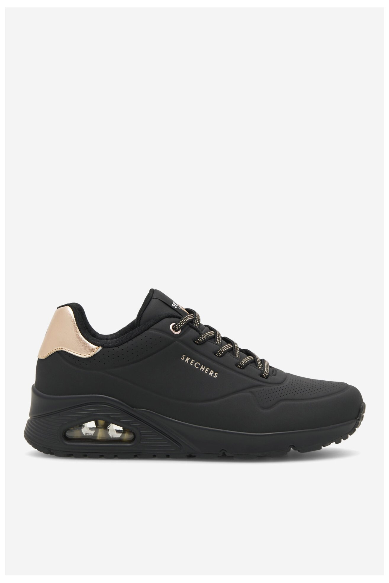 Obuwie sportowe Skechers UNO - SHIMMER AWAY 155196 BBK Czarny - CCC.eu