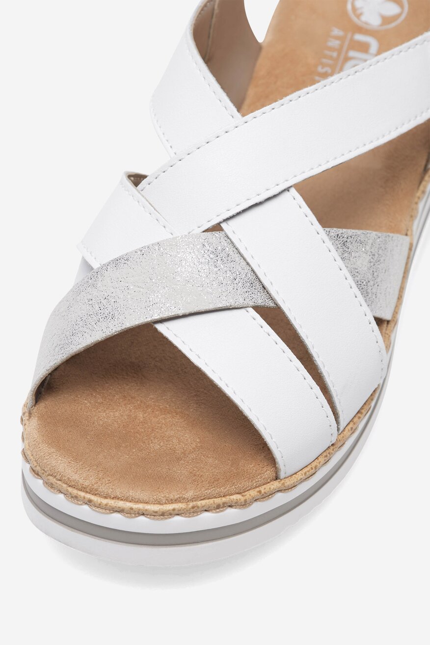 Sandały Rieker V0279-80 Biały - CCC.eu